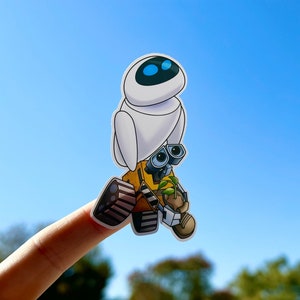 Wall-e Sticker, Eve Sticker, Disney Wall-e and Eve Sticker, Disneyland ...