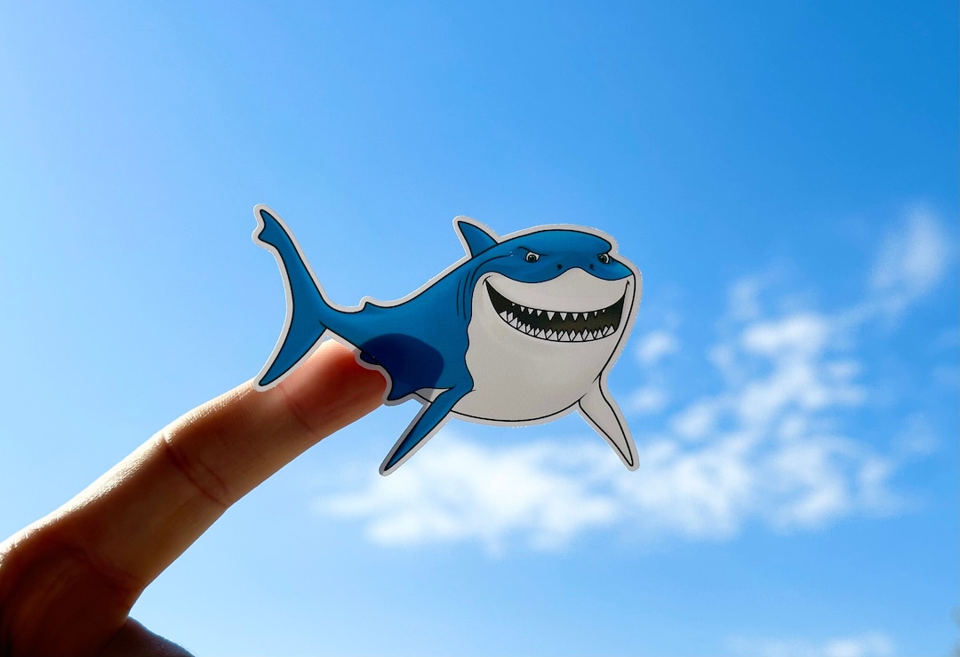 Nemo BRUCE Sticker, Bruce Sticker, Bruce Shark Nemo Sticker, Disneyland ...