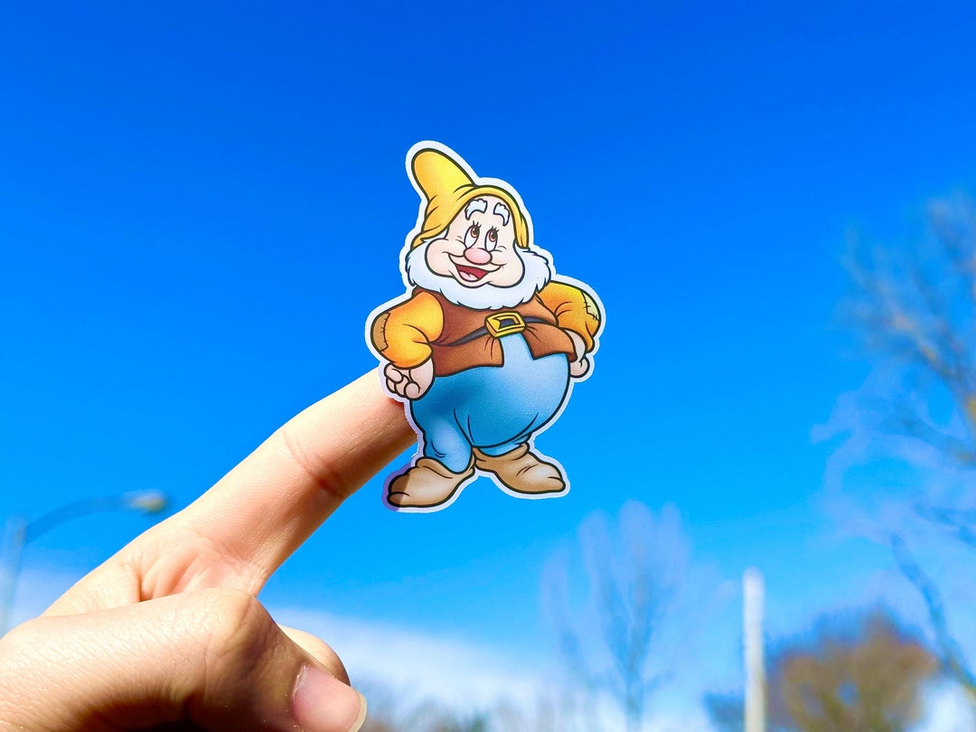 Happy Dwarf Sticker, Disneyland Sticker, 7 Dwarfs Stickers, Disney ...
