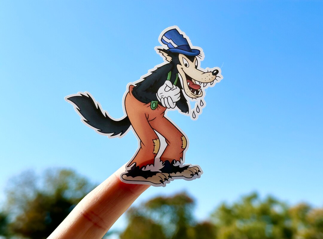 The Big Bad Wolf Sticker, Three Little Pigs Sticker, Disney Big Bad ...