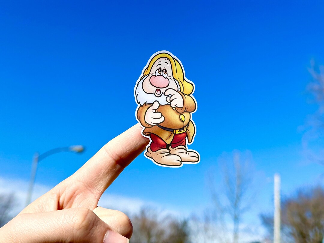 Sneezy Dwarf Sticker, Disneyland Sticker, 7 Dwarfs Stickers, Disney ...