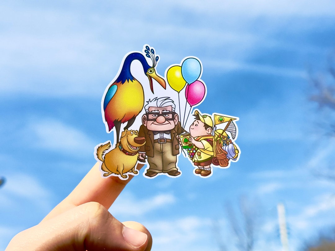 Up Movie Character Sticker, Disney Waterproof Sticker - Etsy