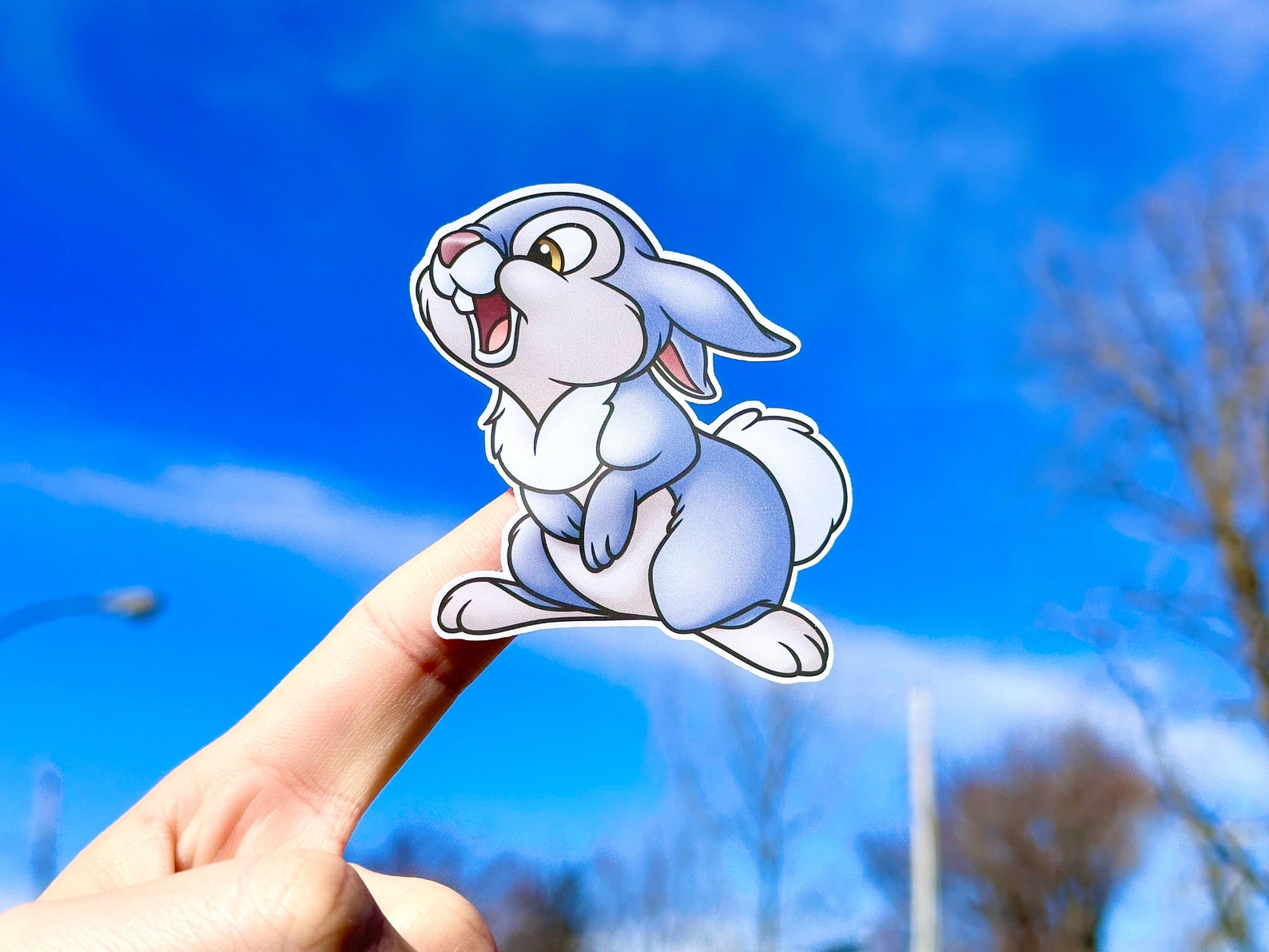 Thumper Bunny Sticker, Laughing Bambi Disney Sticker - Etsy