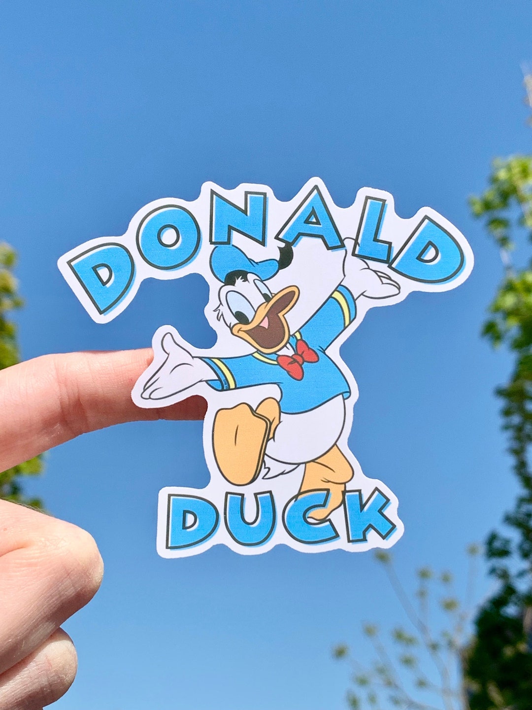 Classic Disney Donald Duck Sticker for Laptops, Water Bottles, Phones ...