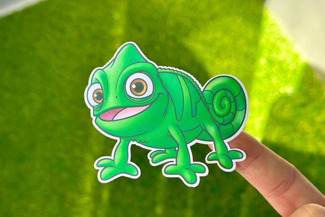 Disney Tangled Pascal Smiling Sticker for Water Bottles, Laptops, and ...