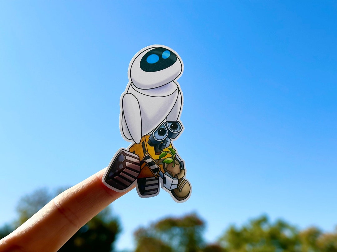 Wall-e Sticker, Eve Sticker, Disney Wall-e and Eve Sticker, Disneyland ...