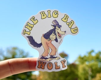 The Big Bad Wolf Sticker, Three Little Pigs Sticker, Disney Big Bad ...