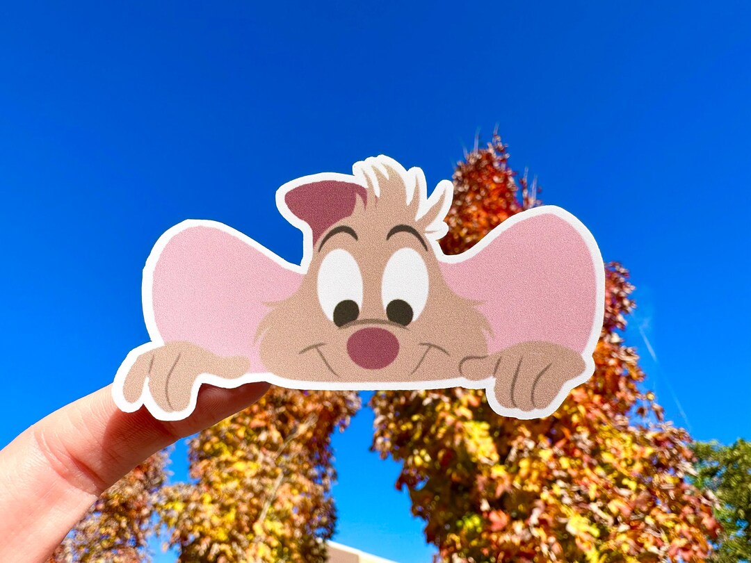 Gus Gus Cinderella Sticker, Smiling Mouse, Waterproof Decal - Etsy UK