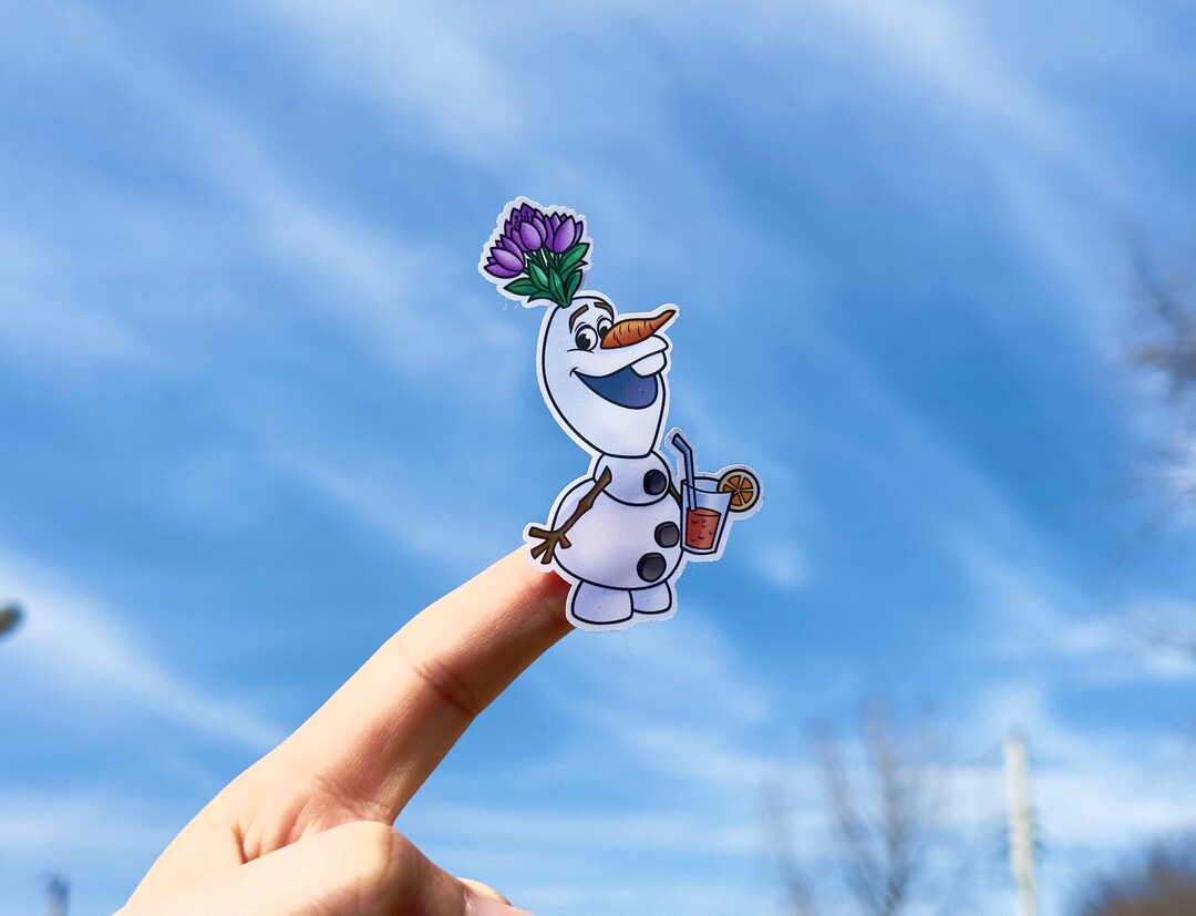 Olaf Summer Sticker, Olaf Sticker, Olaf in the Summer, Olaf Summer ...