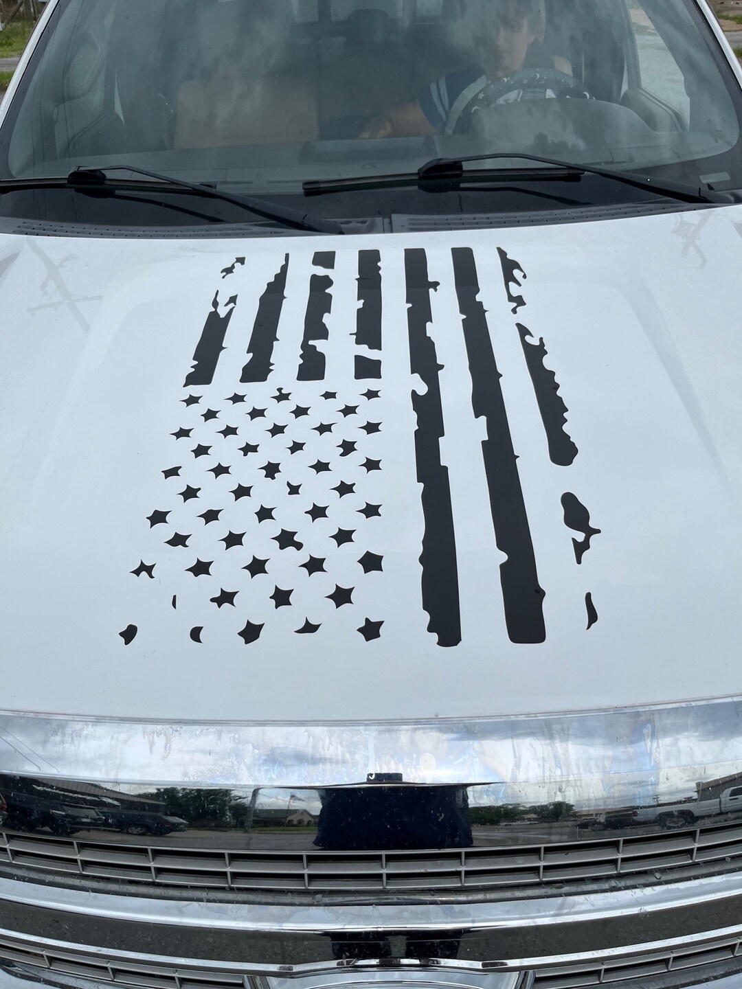USA American Flag Vinyl Decal Sticker Available in 6 Colors - Etsy