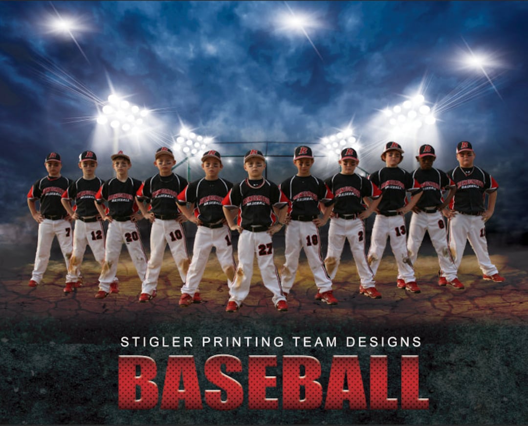 Baseball and Softball Digital Background - Background Artwork Only ...