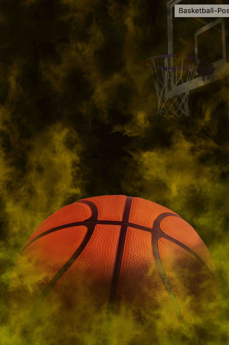 Basketball Poster and Banner | Red, Blue, Orange, Yellow and Green JPEG ...