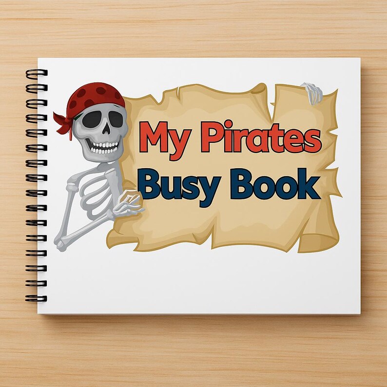 Pirate Busy Book Printable | Toddler Learning Binder Ages 2–4 ...
