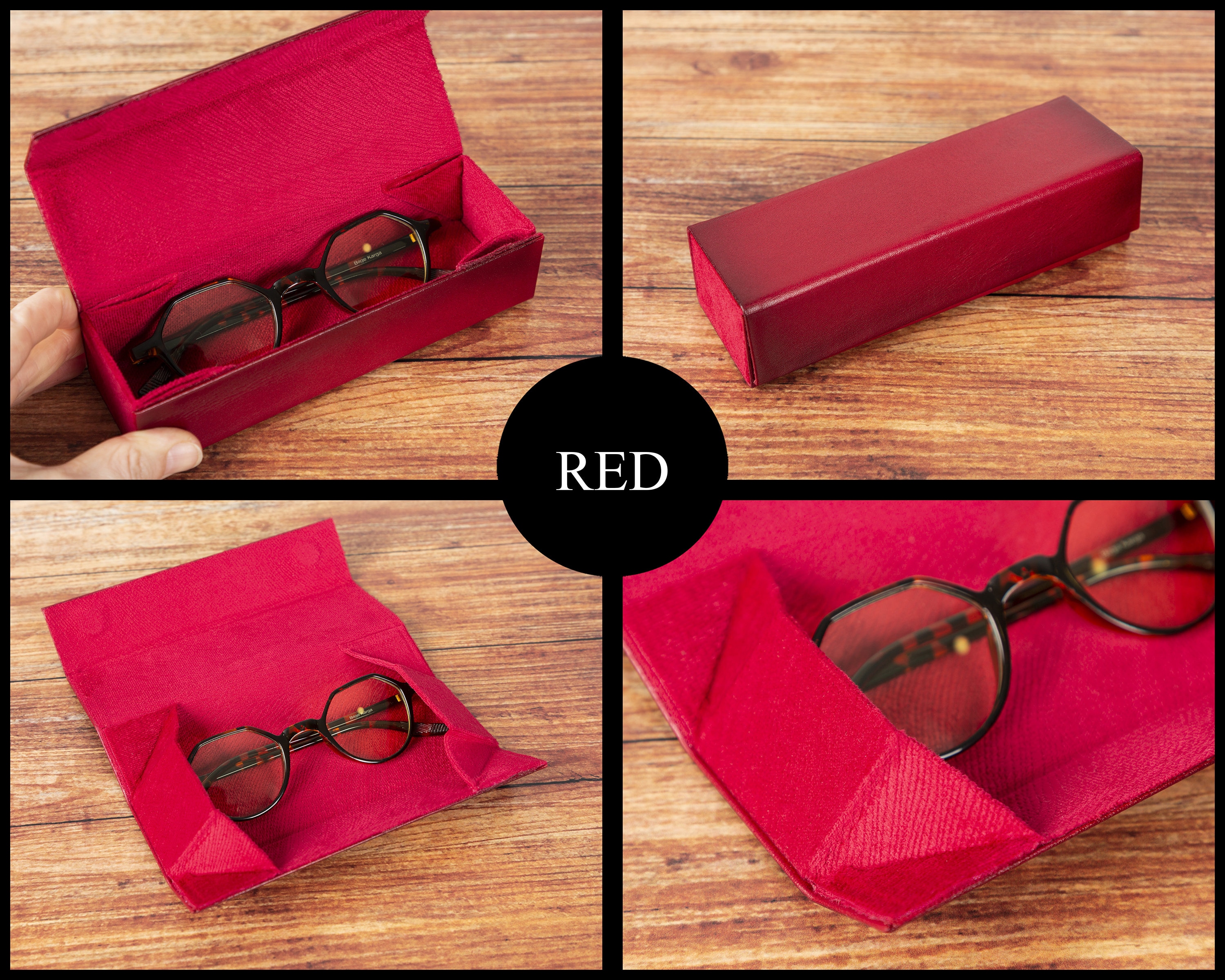 Glasses Case, Handmade Eyewear Cover, Sunglasses Case, Leather Glasses ...