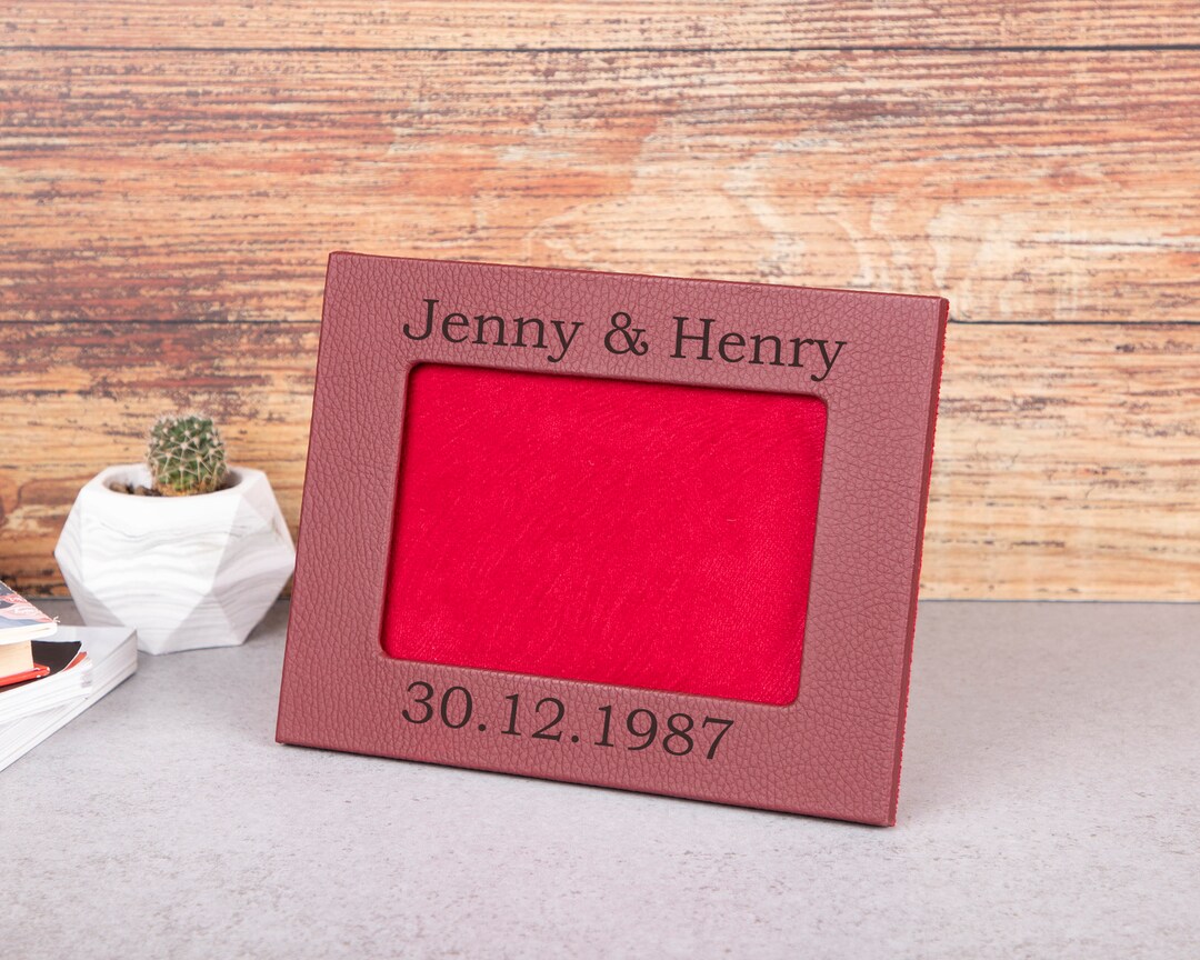 Leather Photo Frame, Handmade Photo Frame, Picture Leather Frame ...