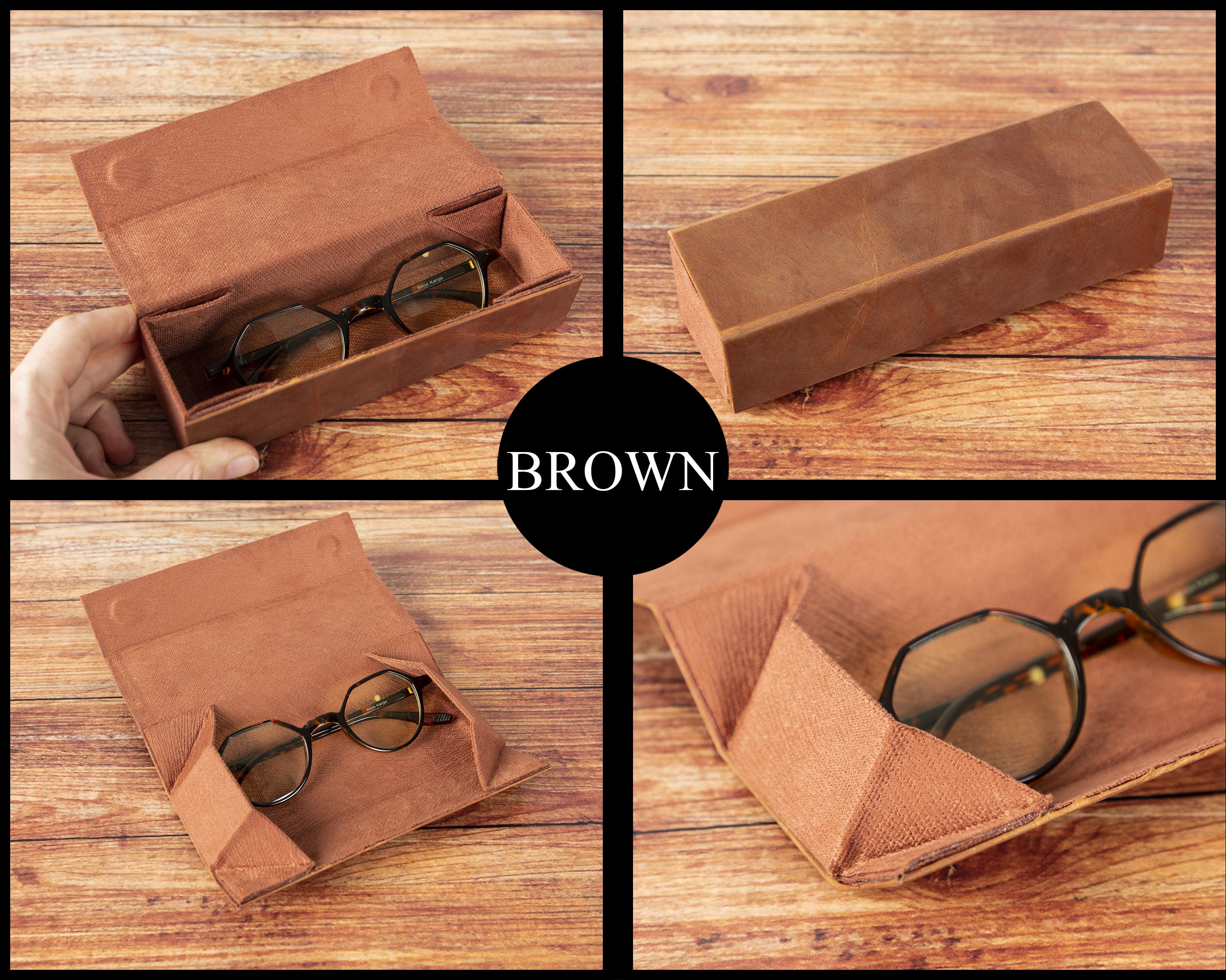 Glasses Case, Handmade Eyewear Cover, Sunglasses Case, Leather Glasses ...