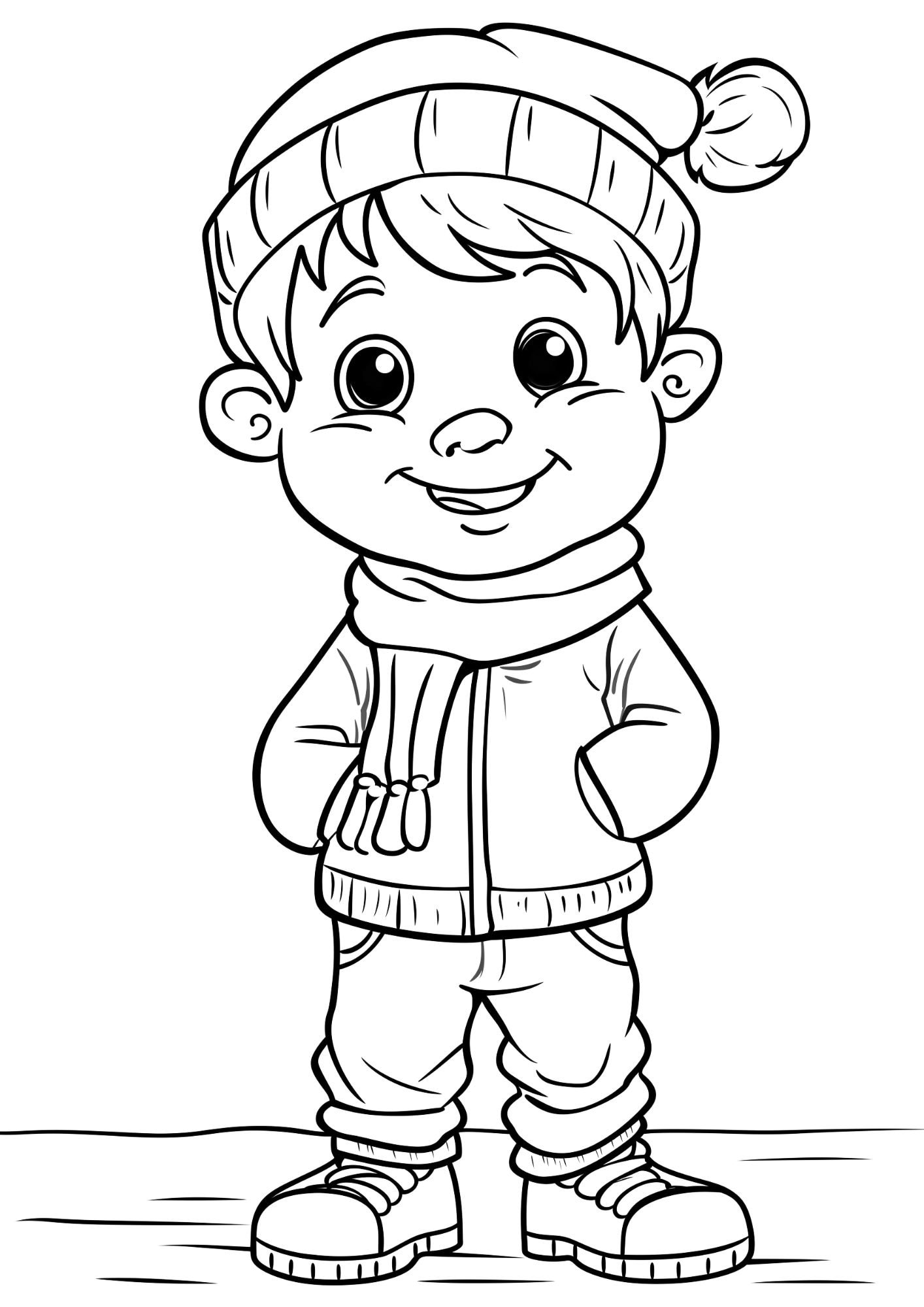 50 Cute Boy Coloring Pages for Kids - Printable Digital Download - Etsy