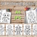 50 Cute Robot Coloring Pages for Kids - Printable Digital Download - Etsy