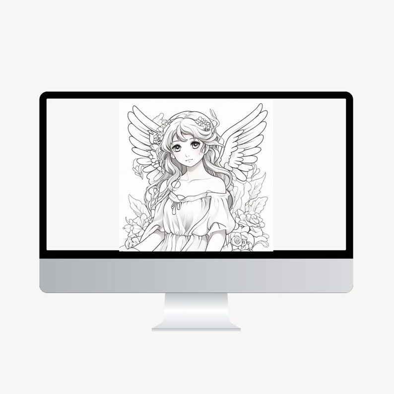 15 Kawaii Anime Girl Coloring Page Instant Download Coloring Book
