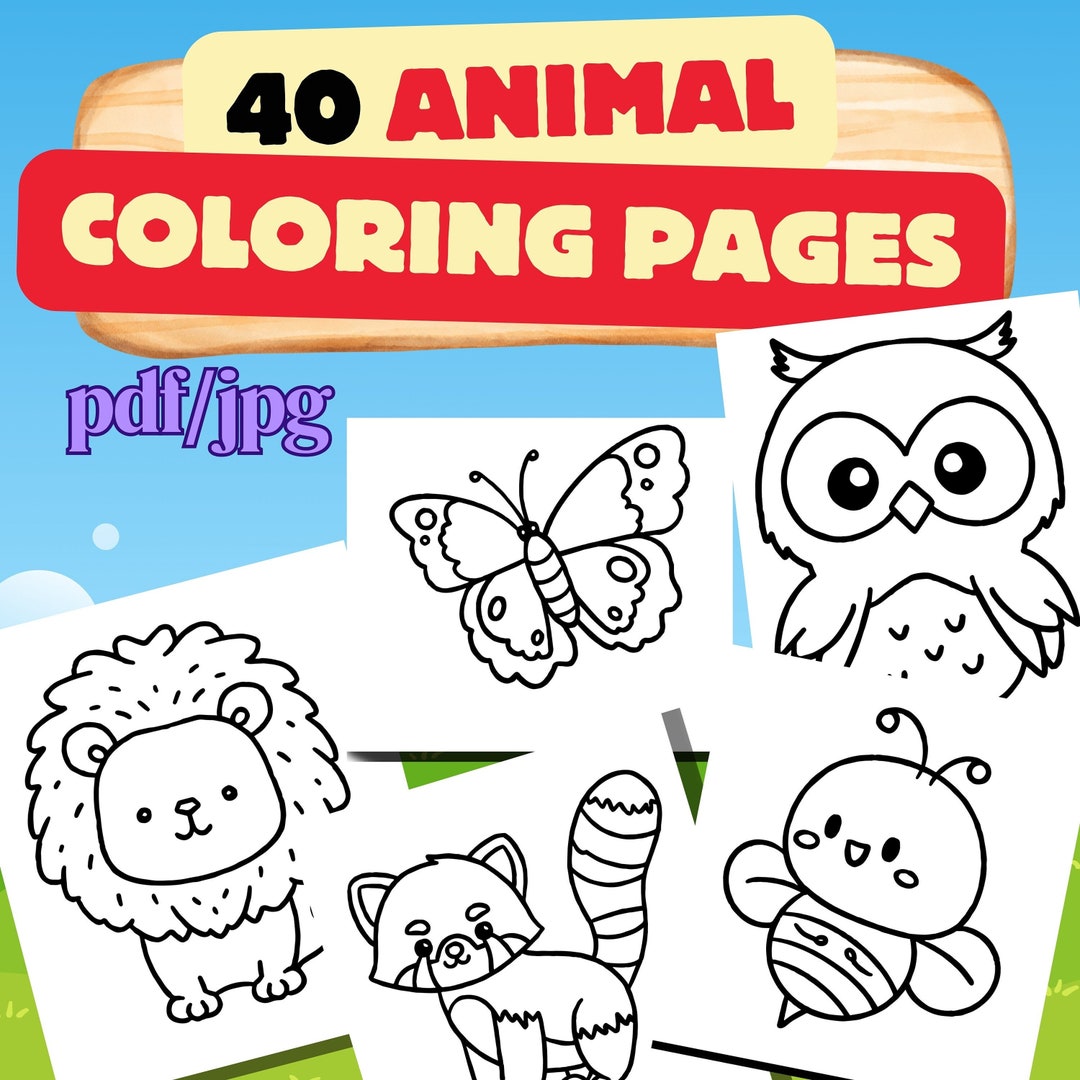 40 Printable Animals Coloring Pages for Kids, Coloring Pages for ...