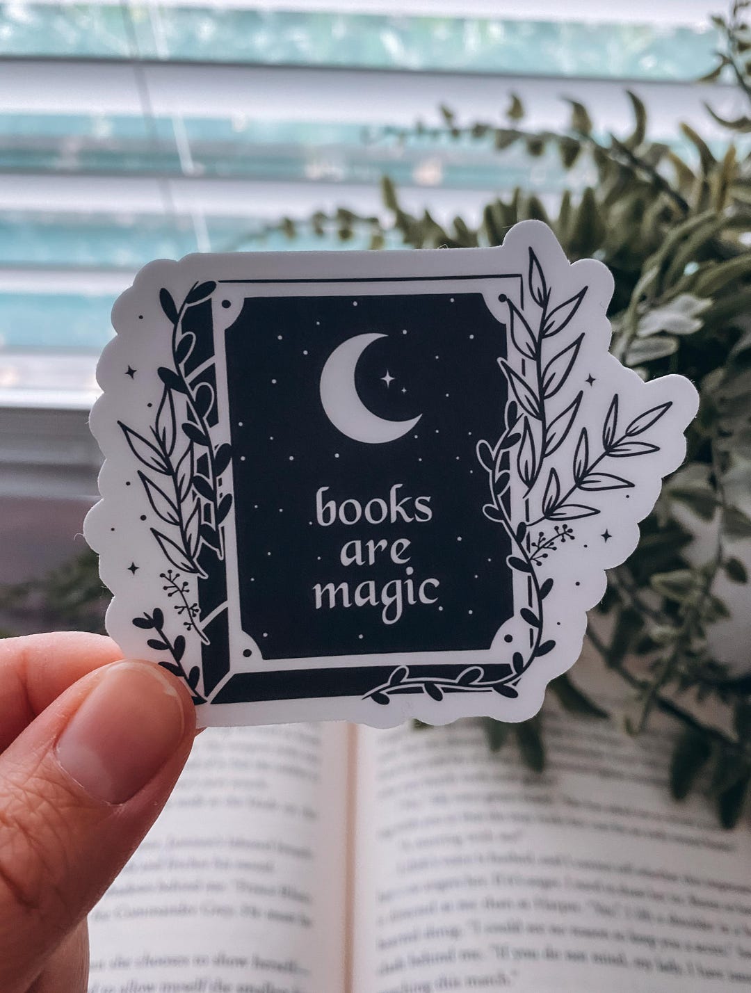 Books Are Magic Sticker Book Bookish Merch Kindle Sticker Waterproof ...