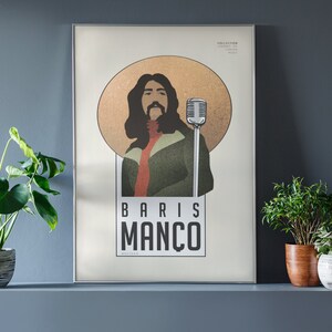 Baris Manco Poster • Baris Manco • Retro • Artwork • Turkish Legend of ...
