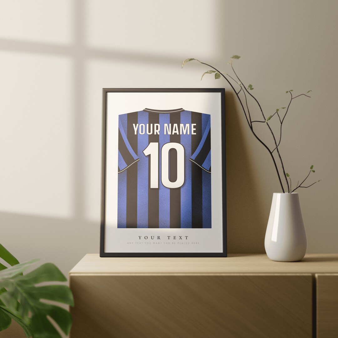 Personalized Inter Milan Shirt Poster • Gift • Artwork • Custom ...