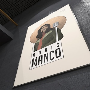 Baris Manco Poster • Baris Manco • Retro • Artwork • Turkish Legend of ...