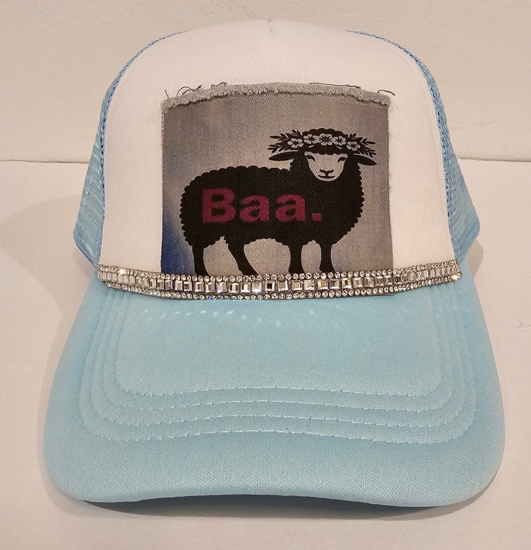 Black Sheep Trucker Cap Polyester Baseball Cap Teal Trucker Cap ...