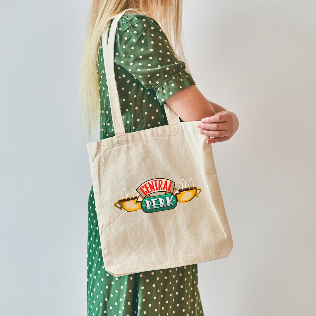 Central Perk Friends Tote Bag Coffee Shop Bag Library Bag Friends Merch ...