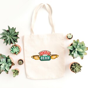 Central Perk Friends Tote Bag Coffee Shop Bag Library Bag Friends Merch ...
