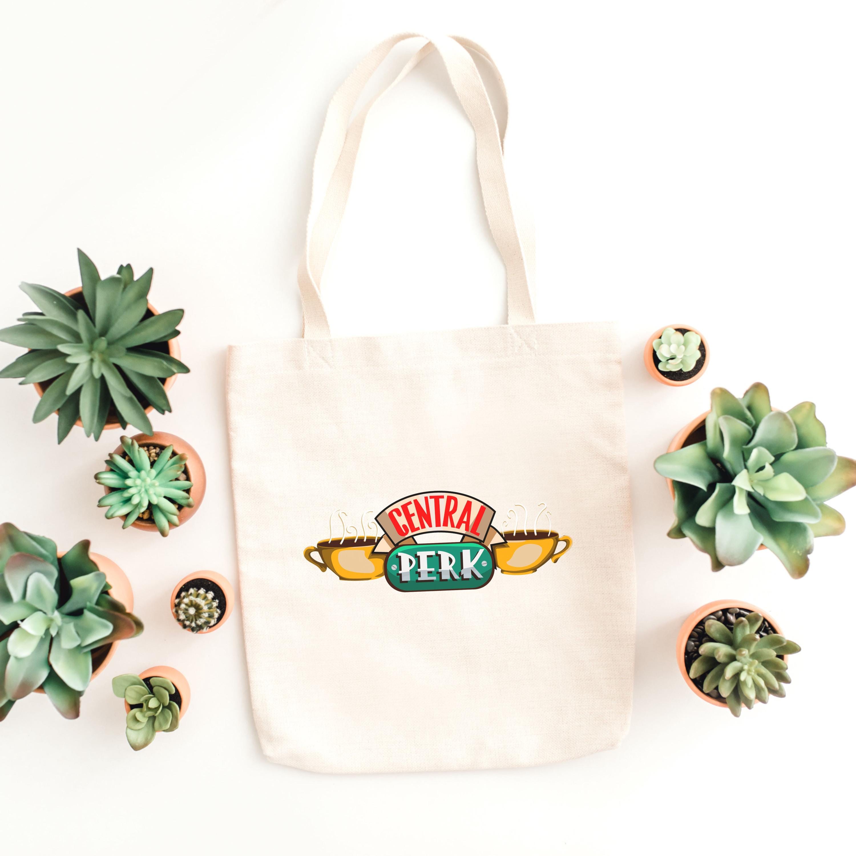 Central Perk Friends Tote Bag Coffee Shop Bag Library Bag Friends Merch ...