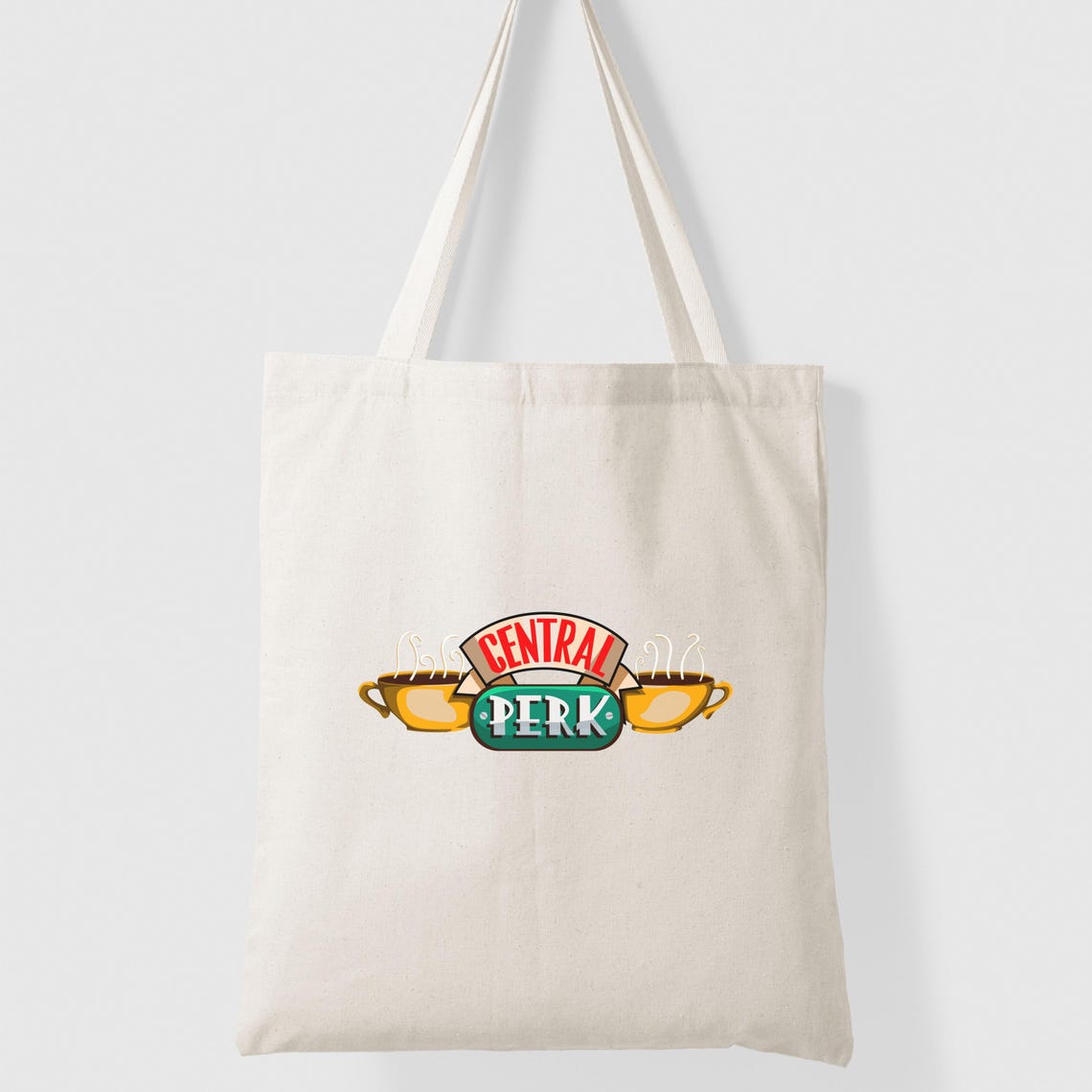 Central Perk Friends Tote Bag Coffee Shop Bag Library Bag Friends Merch ...