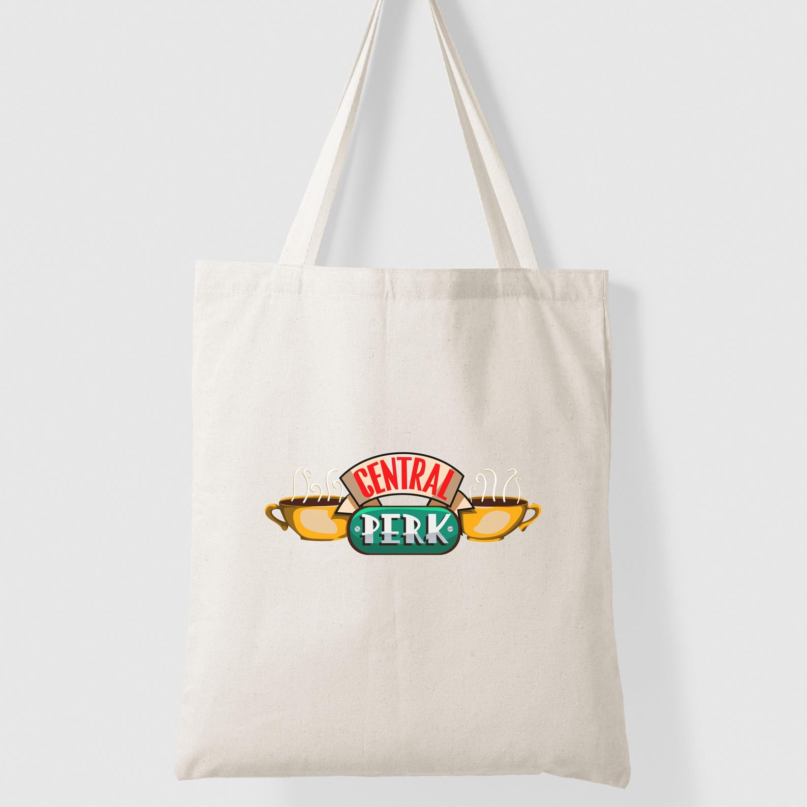 Central Perk Friends Tote Bag Coffee Shop Bag Library Bag Friends Merch ...