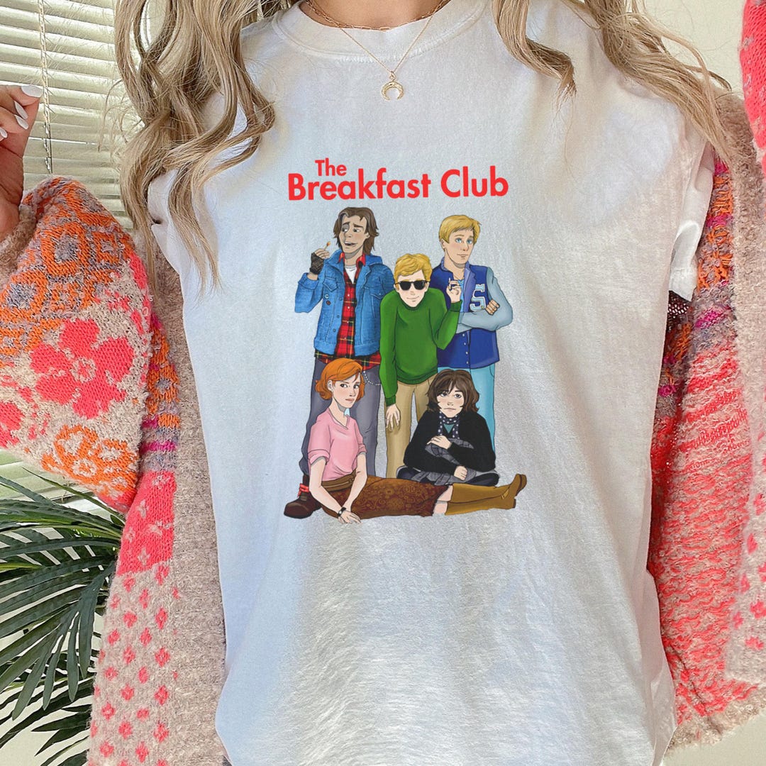 The Breakfast Club Vintage T-shirt, 80s Nostalgia Tees, 80s Movies ...