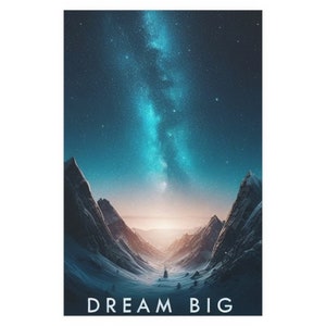 Motivational Poster - Dream Big - Indoor and Outdoor Silk Posters - Etsy