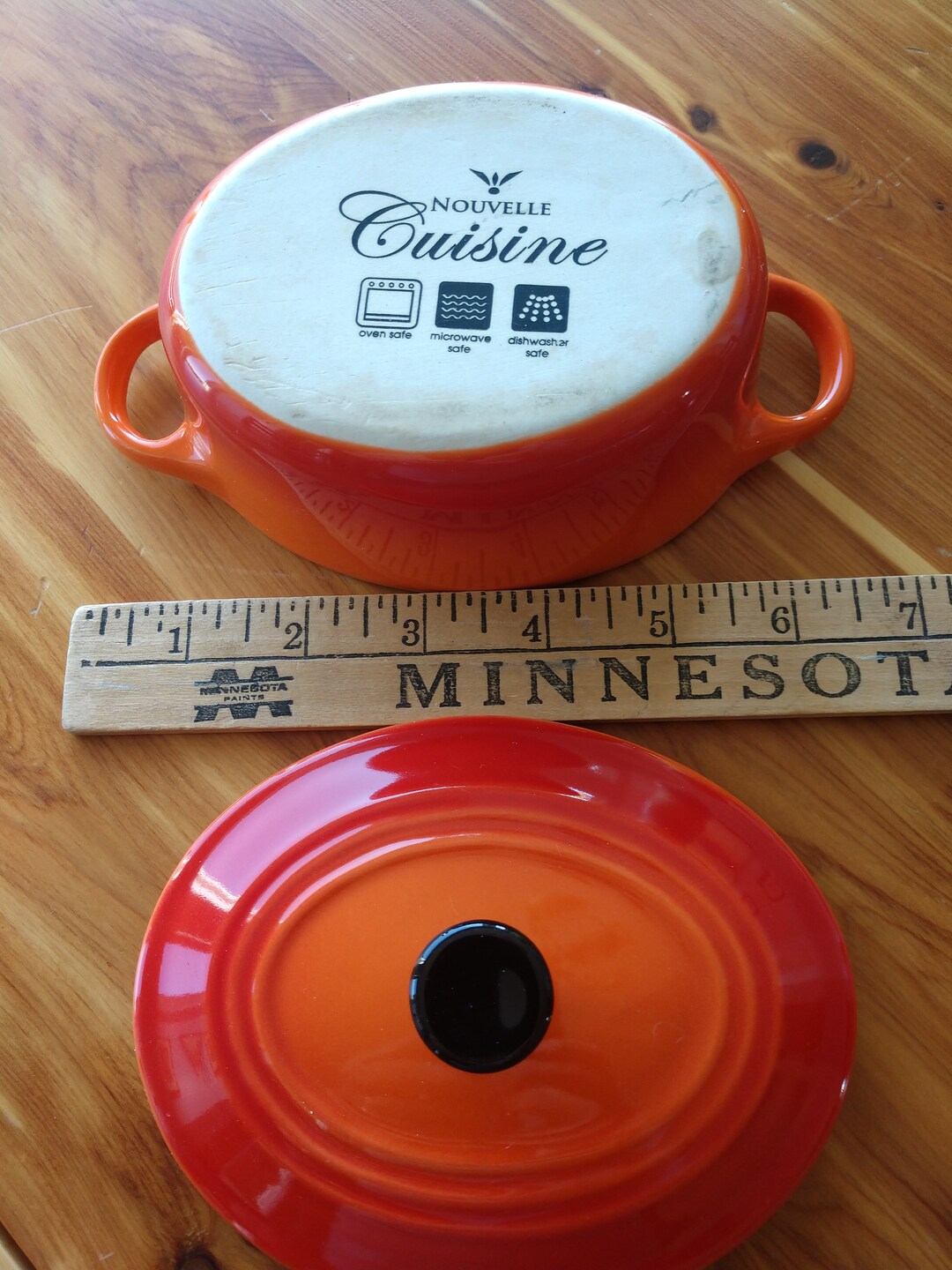 Nouvelle Cuisine Small Orange Casserole - Etsy