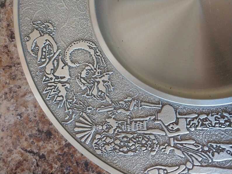 Vintage Selangor Pewter Malay Plate - Etsy