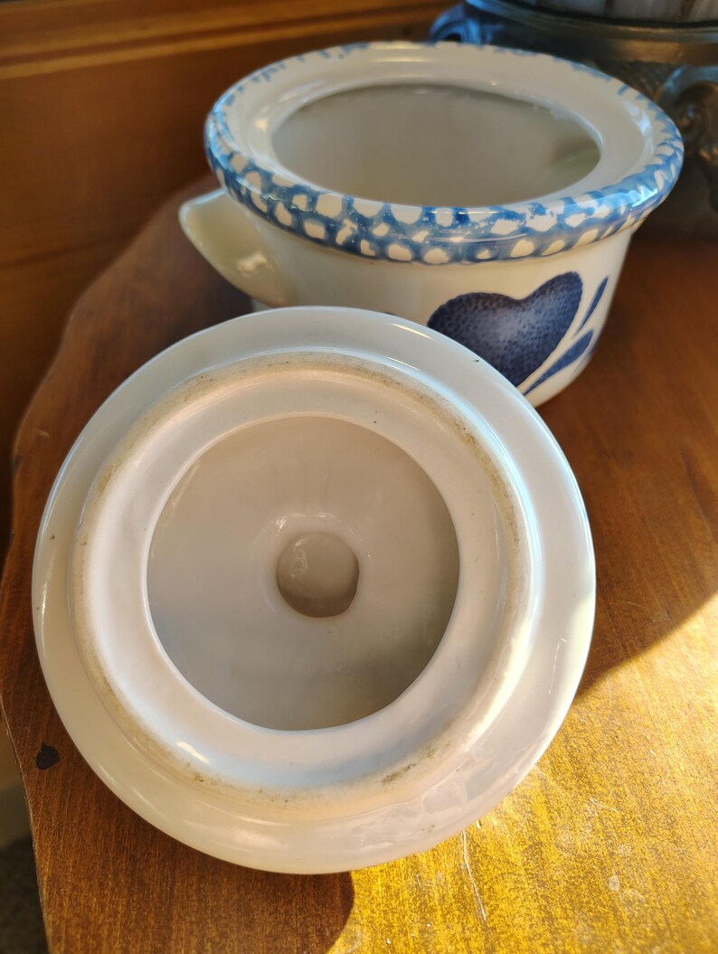 Corelle Ceramic Heart Spongeware Mini Crock - Etsy