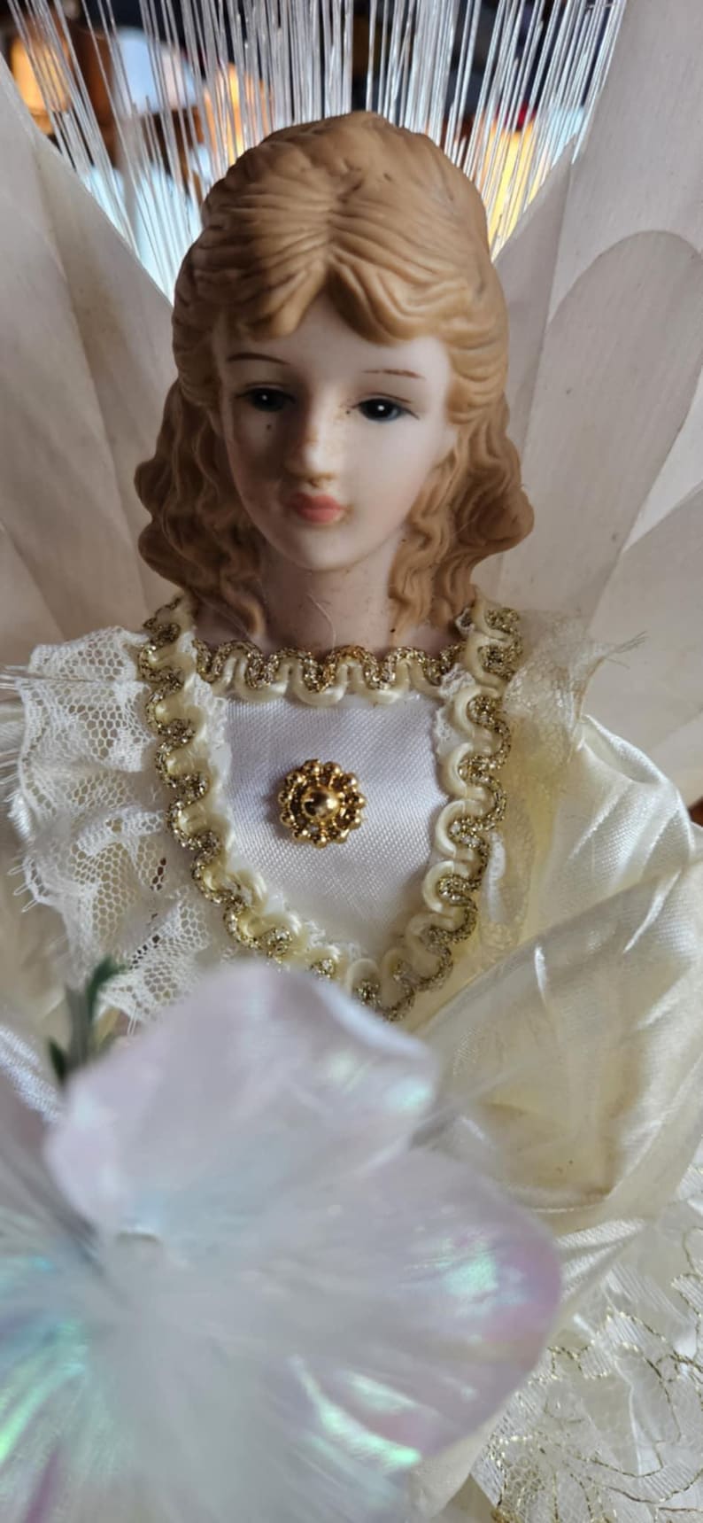 Kurt Adler Fiber Optic Angel Tree Topper - Etsy