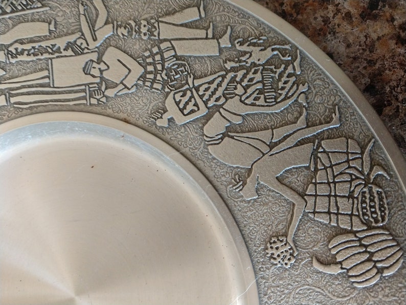Vintage Selangor Pewter Malay Plate - Etsy