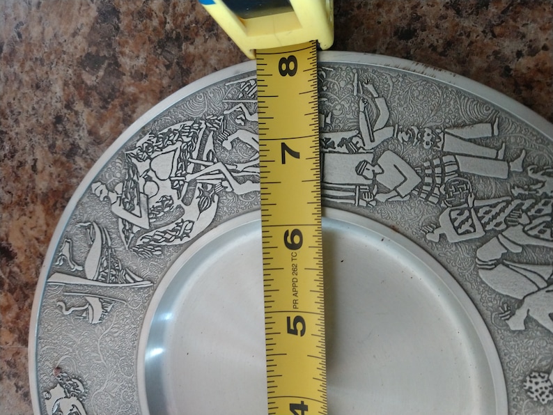 Vintage Selangor Pewter Malay Plate - Etsy