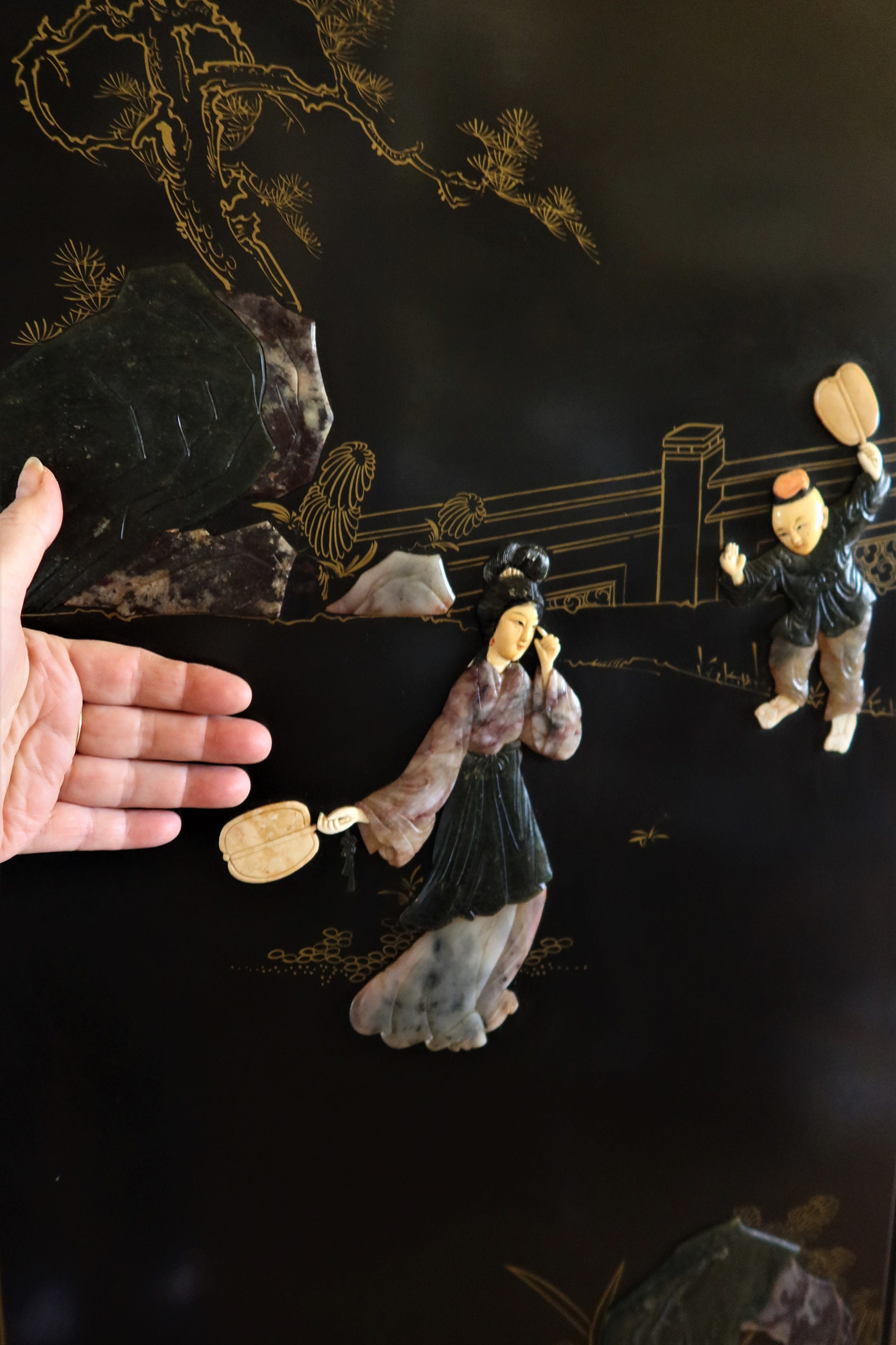 Magnificent Antique Japanese Room Divider Depicts the Four Seasons - Etsy