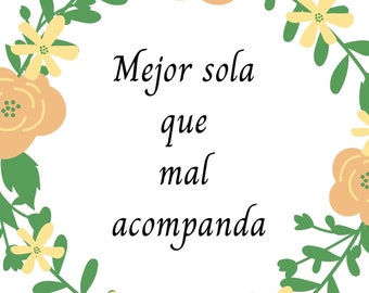 Spanish Quote Wall Art, Poster, Printable, Digital Download - Etsy