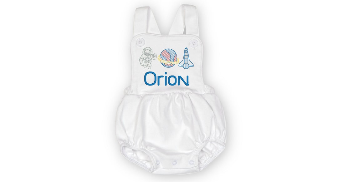 Space Romper With Name | Birthday Outfit | Boy Gift | Galaxy Theme ...