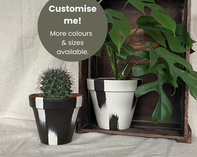 Tilted Ceramic Plant Pot Outdoor Angled Terracotta Flower Pot Planter ...