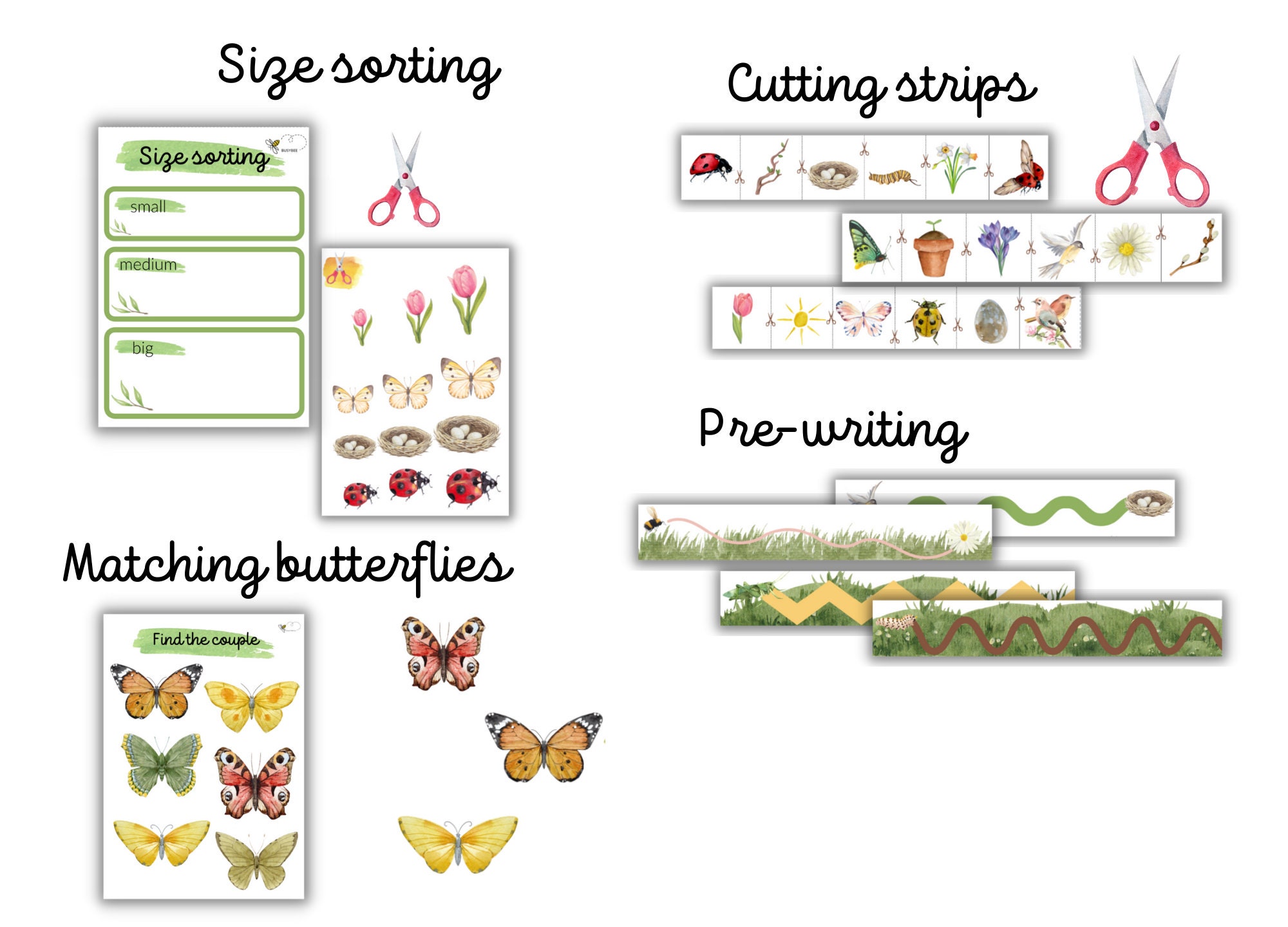 SPRING BUNDLE Preschool Bundle Printable Kids Games printable ...