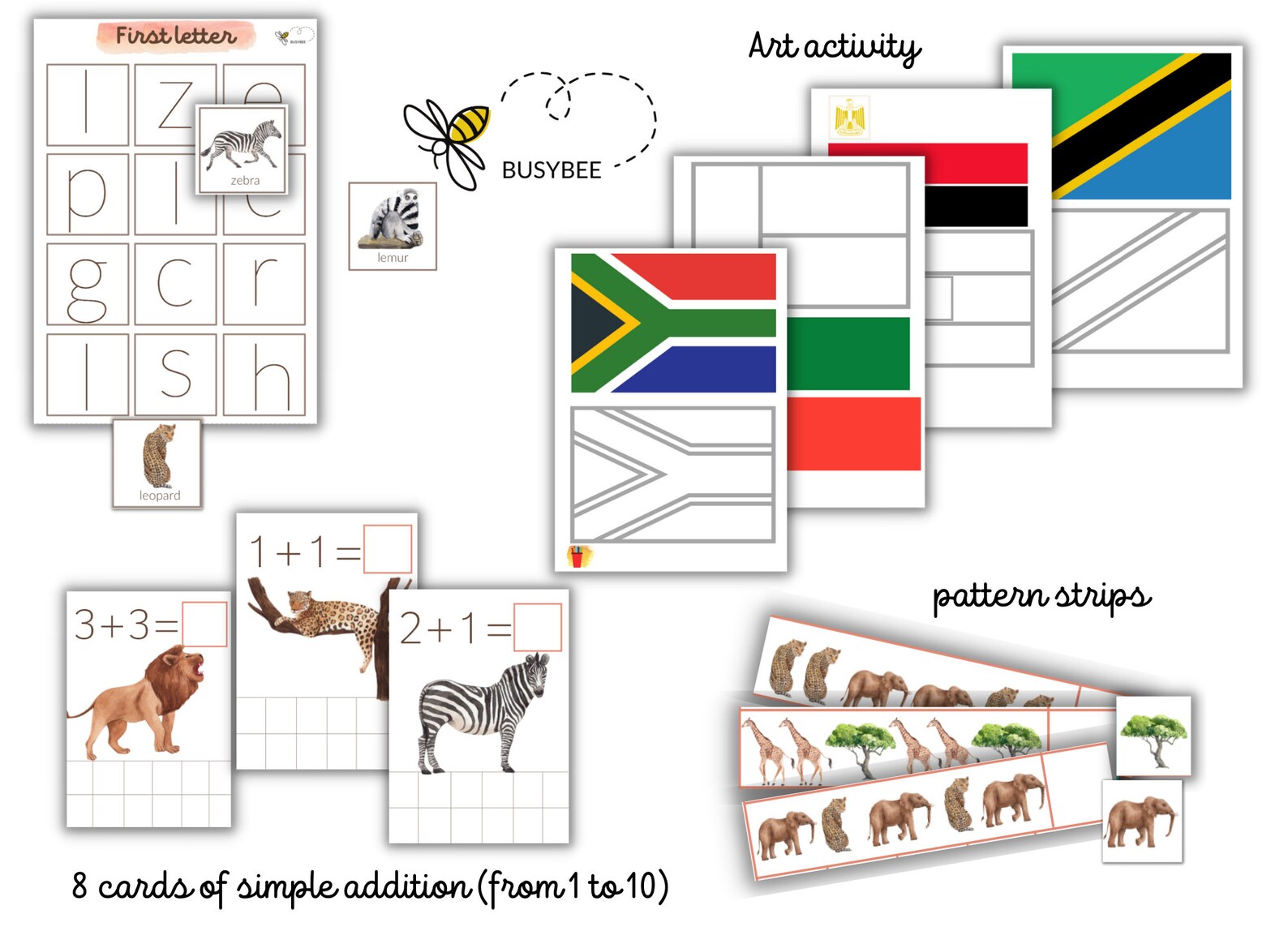 AFRICA BUNDLE Preschool Bundle Printable Kids Games - Etsy