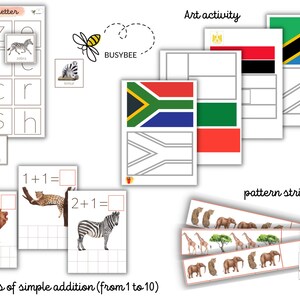 AFRICA BUNDLE | Preschool Bundle | Printable Kids Games | Printable ...