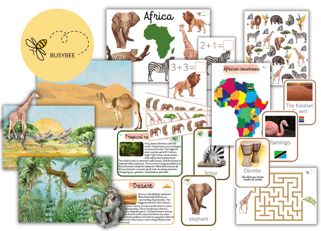 africa printables for kids